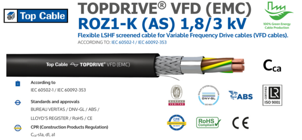 Cáp Điều Khiển TOPDRIVE VFD (EMC) ROZ1-K (AS) 1,8/3kV | Chính Hãng ...