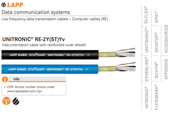 Cáp Tín Hiệu LAPP KABEL UNITRONIC® RE-2Y(ST)Yv | Chính Hãng - Giá Tốt ...