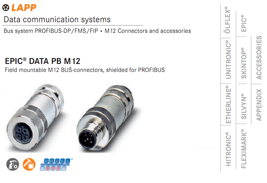 Đầu Nối LAPP KABEl EPIC® DATA PB M12 | Chính Hãnh - Giá Tốt Nhất - Tổng ...