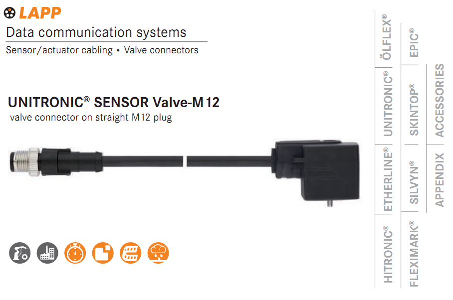 Đầu Nối LAPP KABEL UNITRONIC® SENSOR Valve-M12 | Chính Hãng - Giá Tốt ...