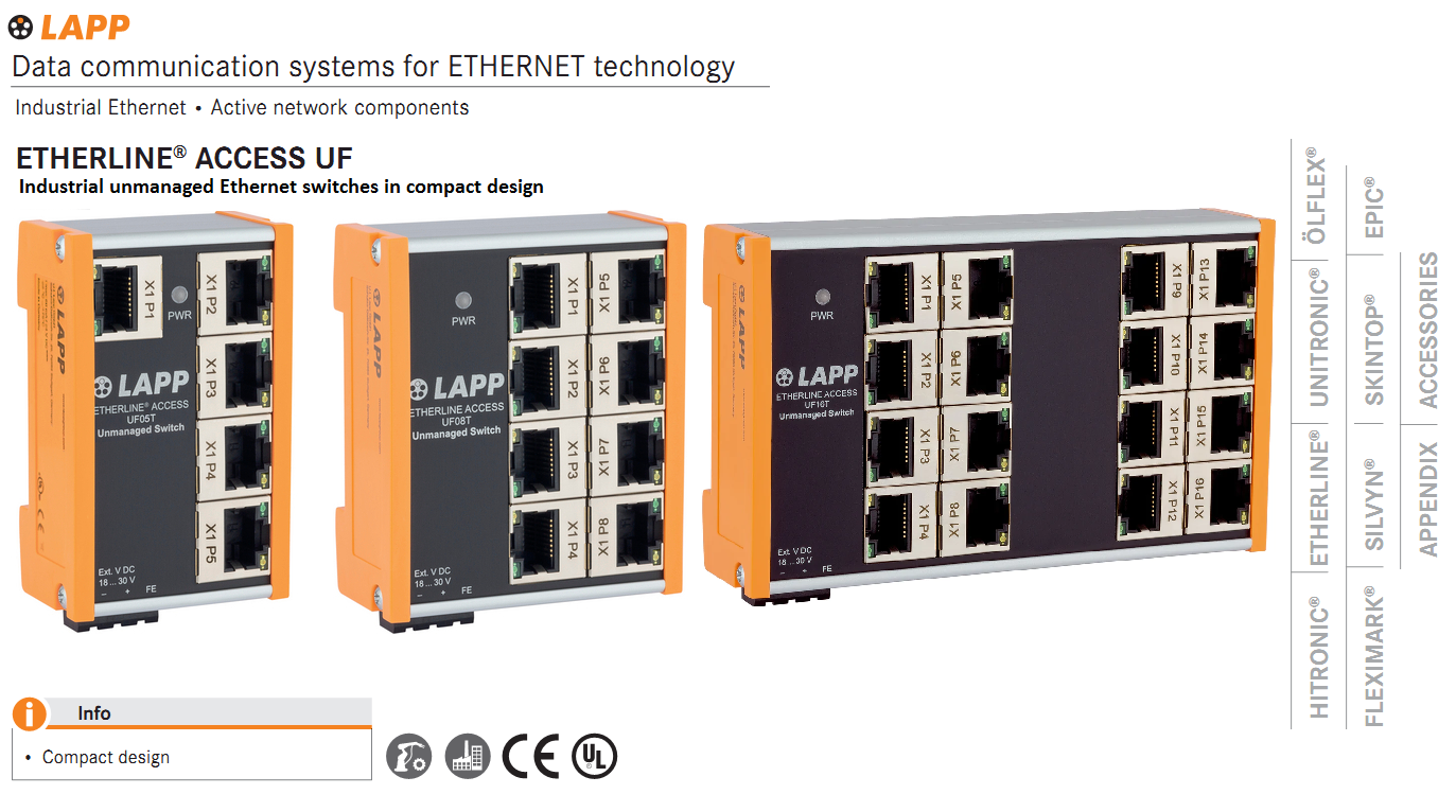 Switch Mạng Công Nghiệp LAPP KABEL ETHERLINE® ACCESS UF | Chính Hãng ...